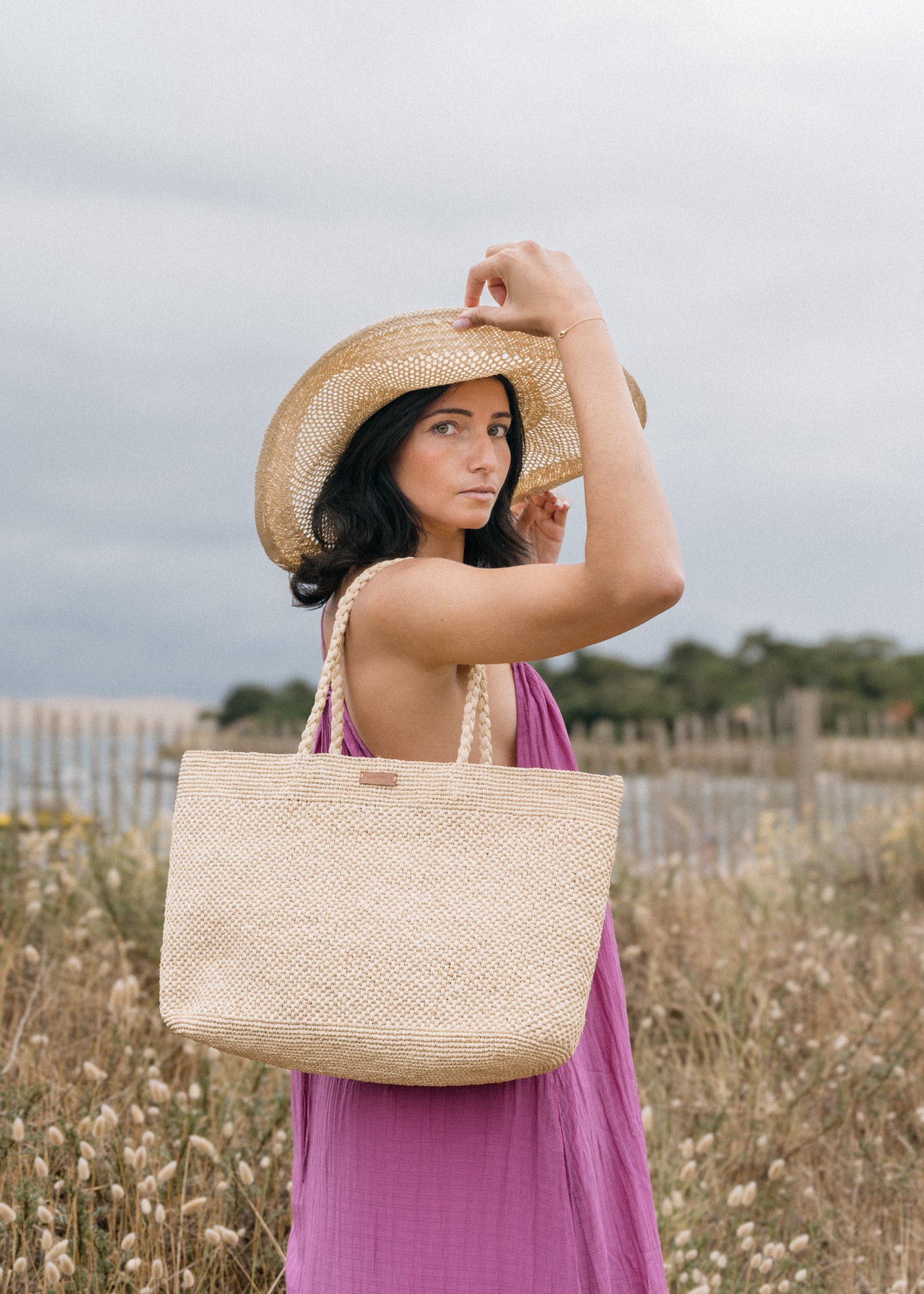 Sac en raphia, sac d'été, sac de plage, sac artisanal, sac tissé à la ...